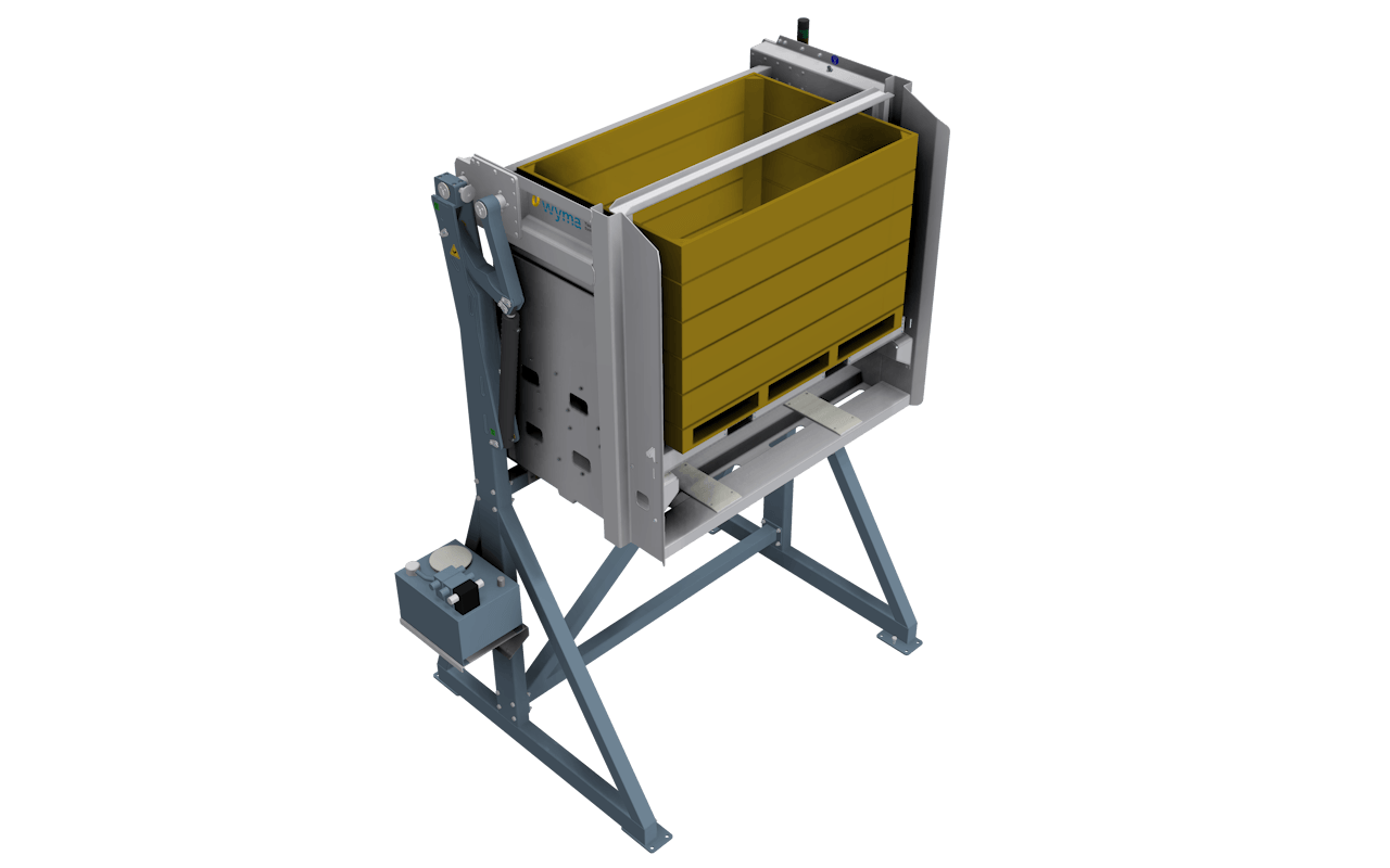 Hydraulic Bin Tipper | Automated Bin Unloading | Wyma Solutions
